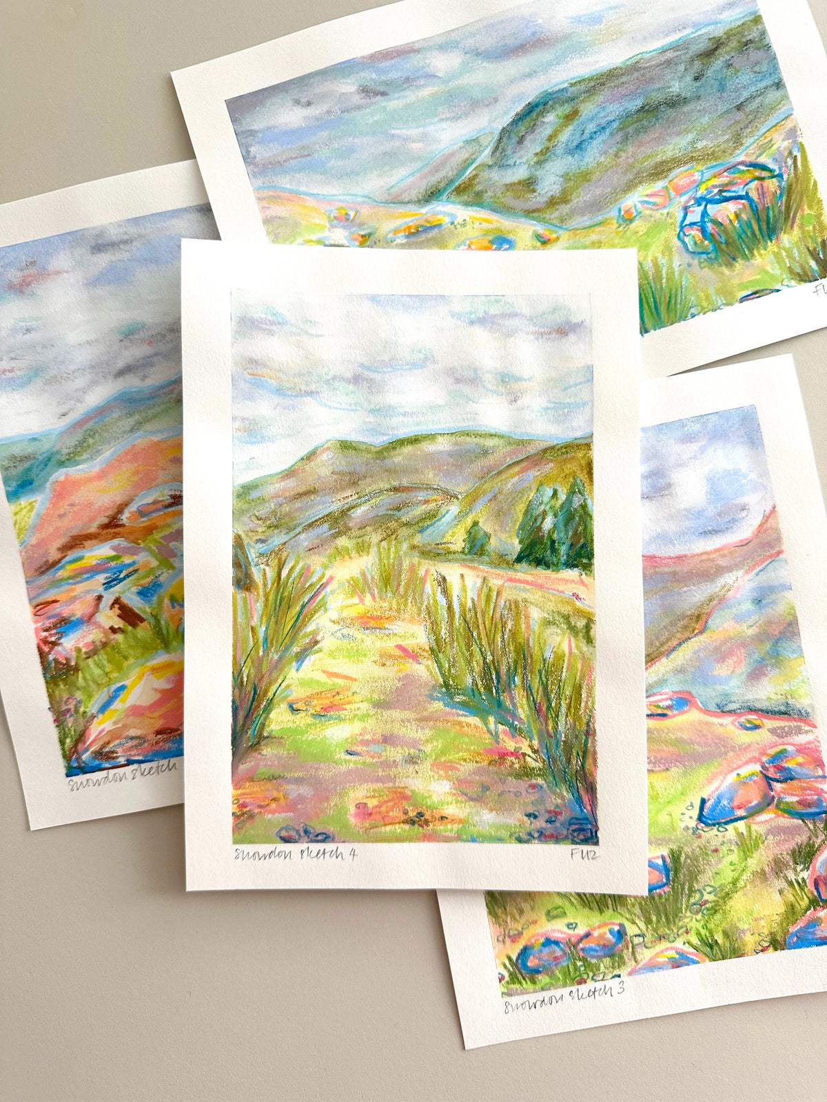 Snowdon Sketch 4 - Original Art | FUZ FINE ART